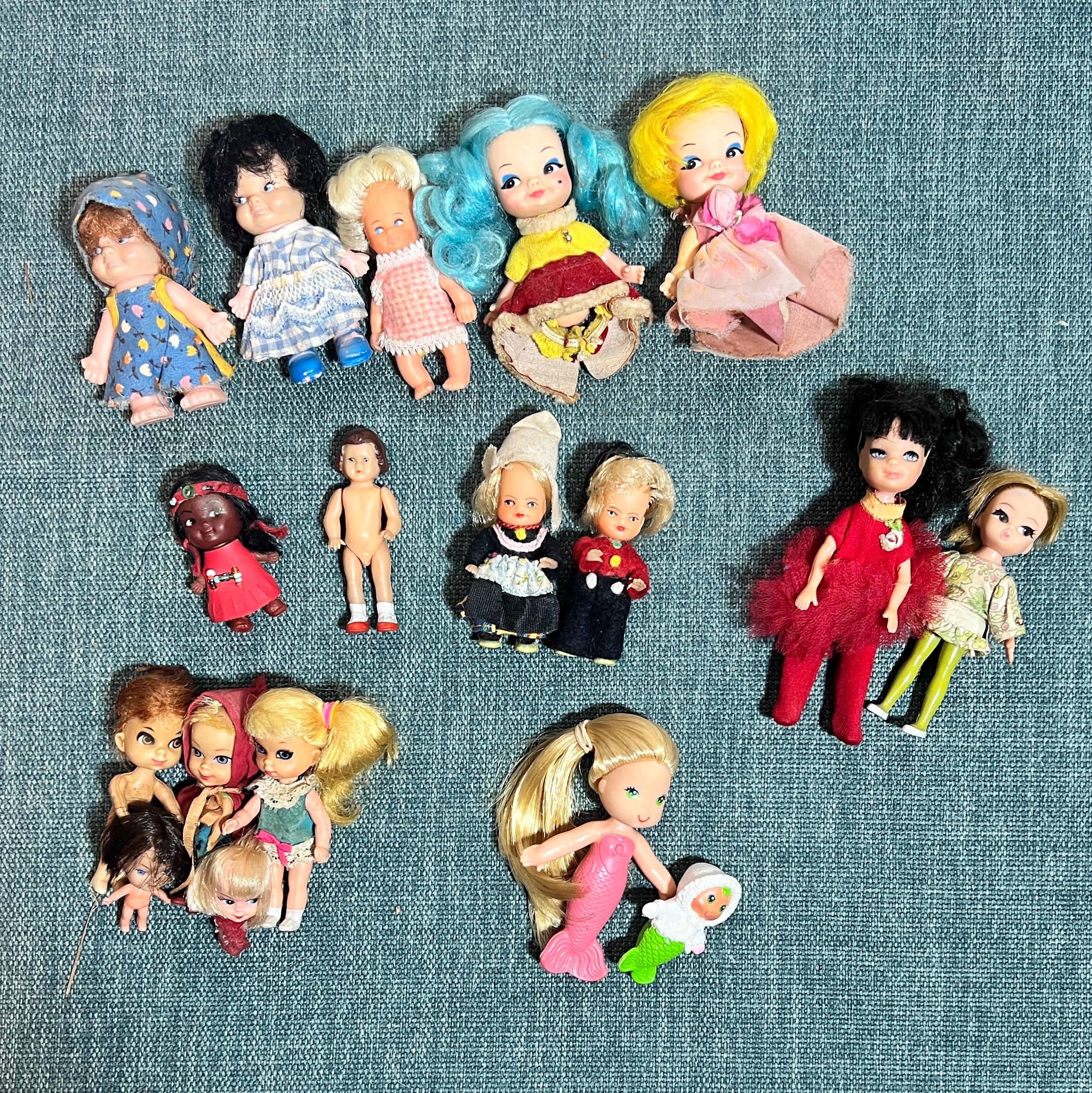 Fun Vintage Tiny Dolls - Remco, Uneeda, Hasbro, Mattel, Kenner - Finger ...
