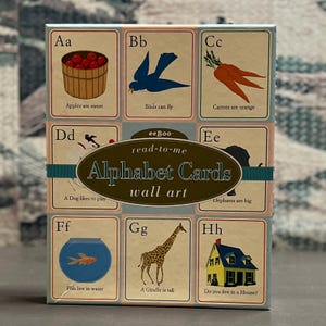 Alphabet Card ~ Read-to-me ~ Eeboo ~ Missing Letters G,i,j,l,o ~ School ...