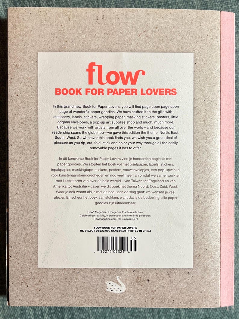 Flow Book for Paper Lovers 2017 Unused Copy - Etsy