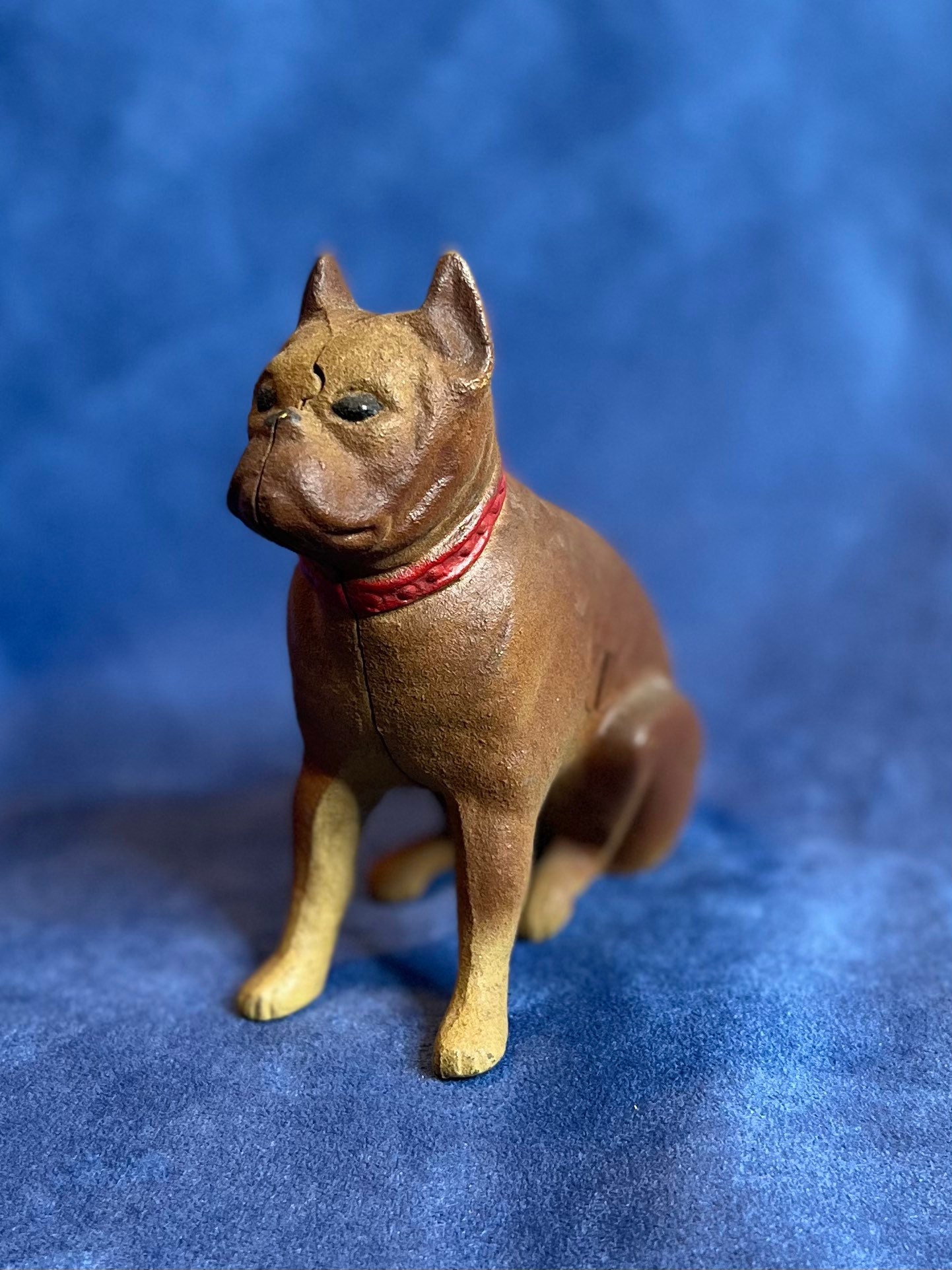 Vintage Cast Iron Boxer Dog Penny Bank Boxer Piggy Bank - Etsy