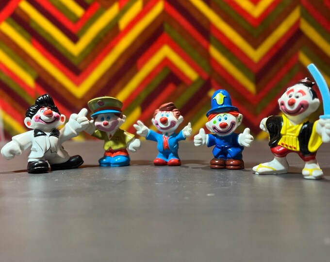 Vintage Mego Corp Clown Around PVC Figures - Eighties Toys - Clowncore ...