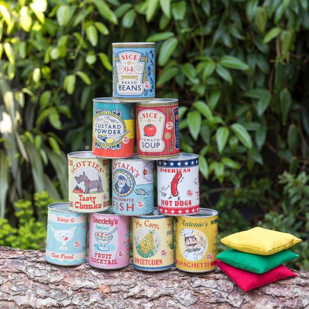 Traditional Tin Can Alley Garden Games, Lawn Games, Summer Party Games ...
