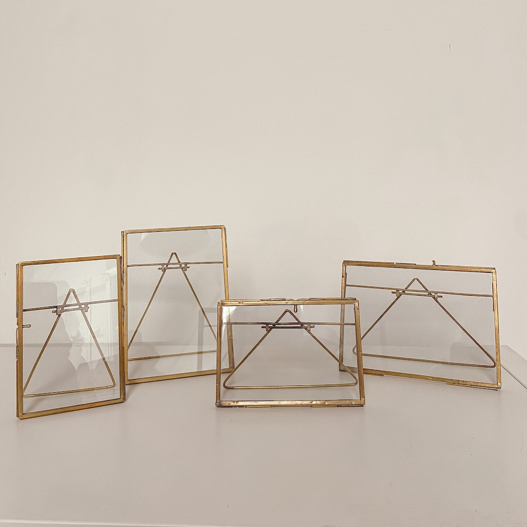 Antique Brass Photo Frame 6 X 4 / 7 X 5 Picture Frames, Floating Frame ...