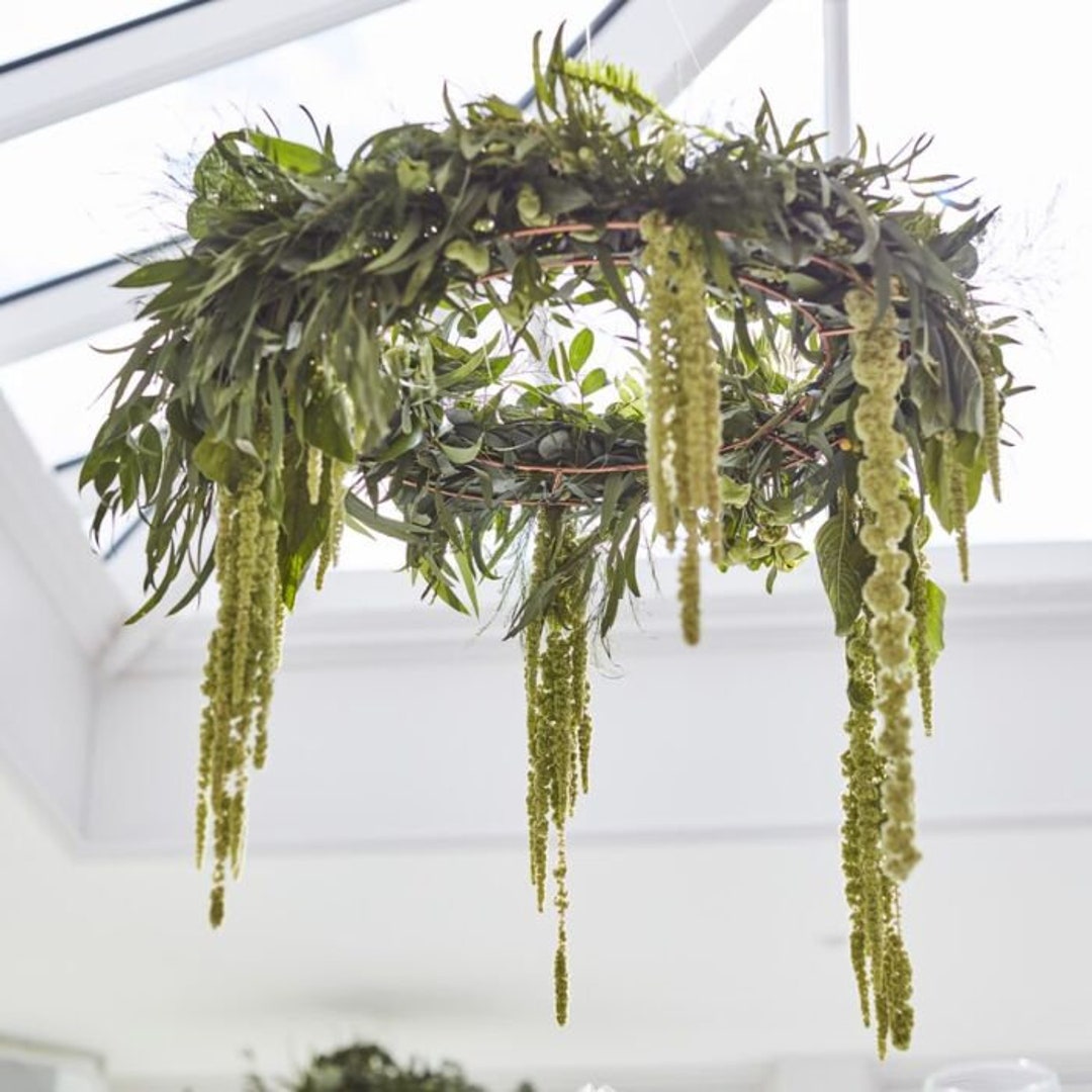 Large Hanging Floral Hoop Frame Copper Florist Hanging Hoops for Barns ...