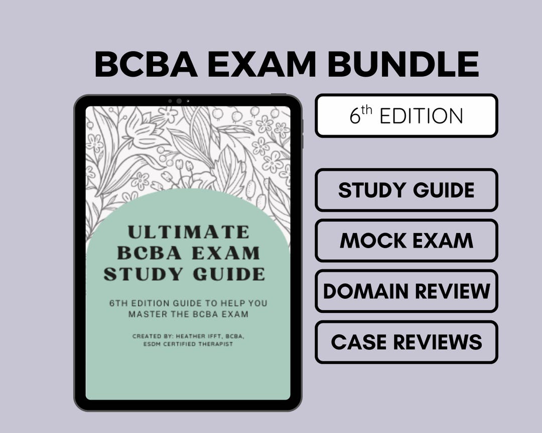 BCBA Exam Prep Bundle – Study Guide, Case Review, Mock Exam (digital ...