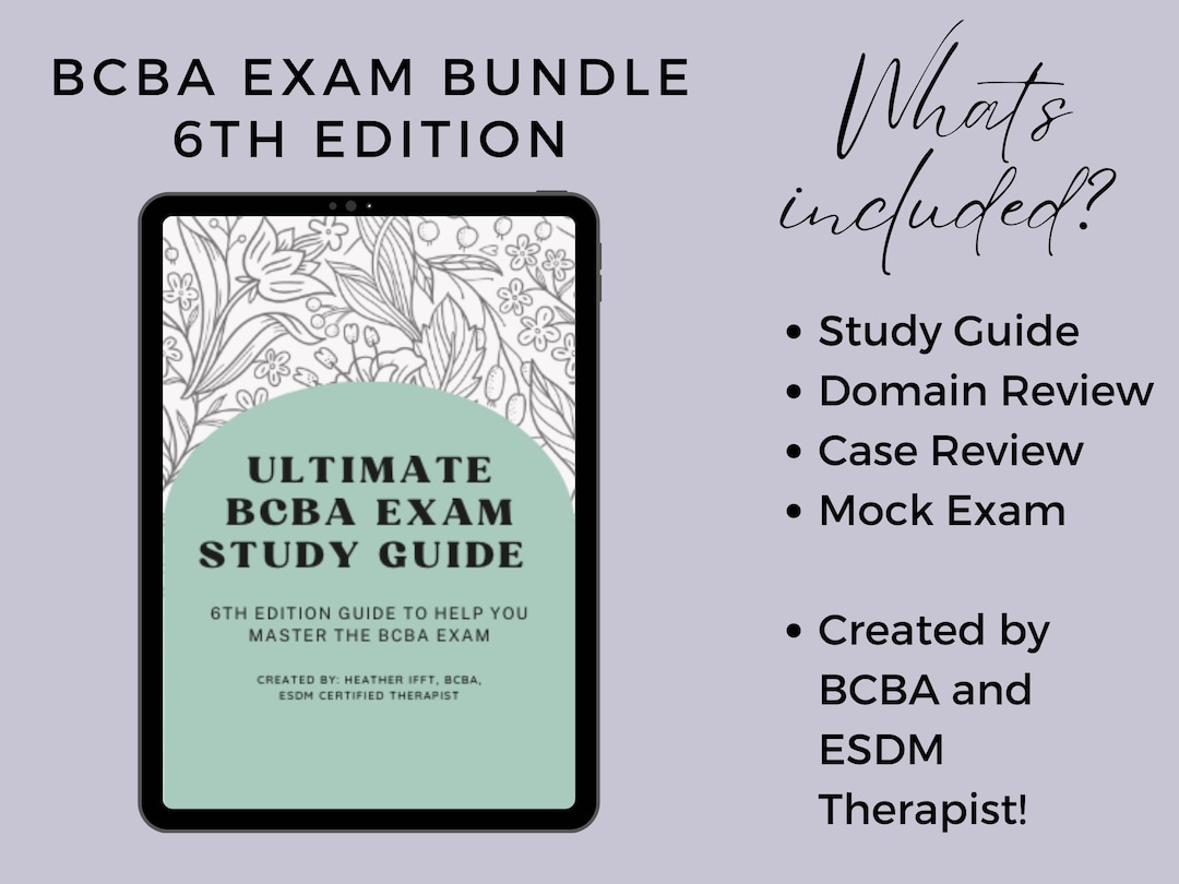 Ultimate BCBA Exam Bundle - Study Guide, Section Review, Case Review ...