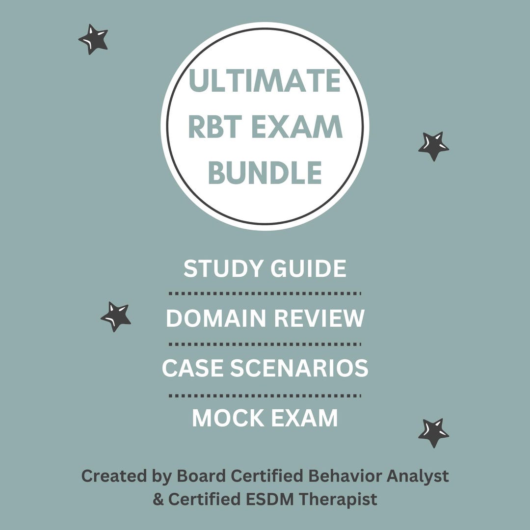 Ultimate RBT Exam Prep Bundle RBT Study Guide, Section Review, Case ...