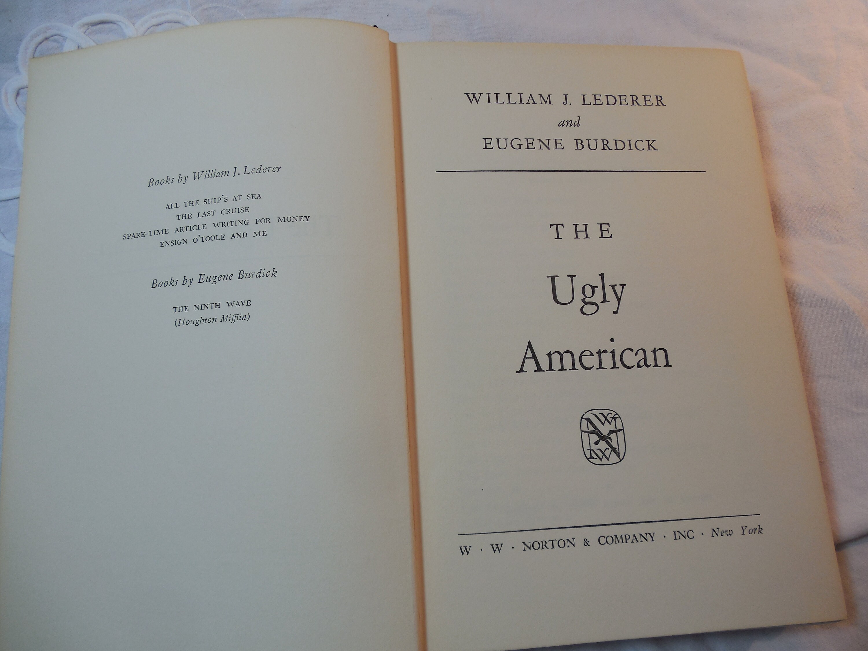 The Ugly American by William J Lederer and Eugene Burdick - Etsy