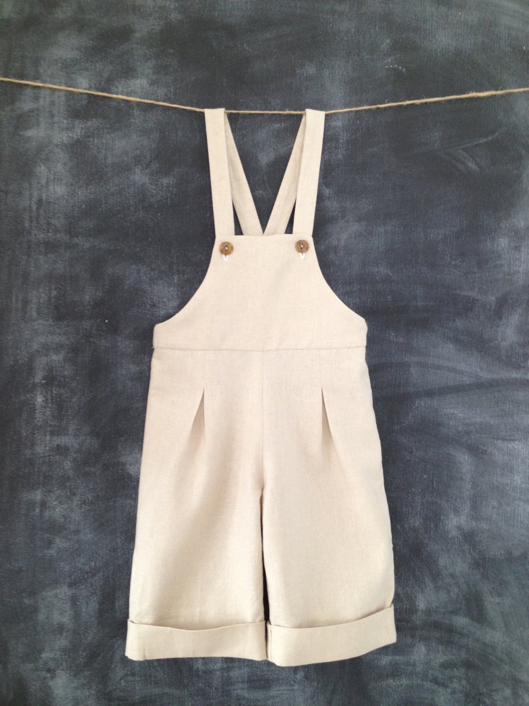 Linen Mid-calf Overall Pants Blessing Day/baptism/wedding - Etsy
