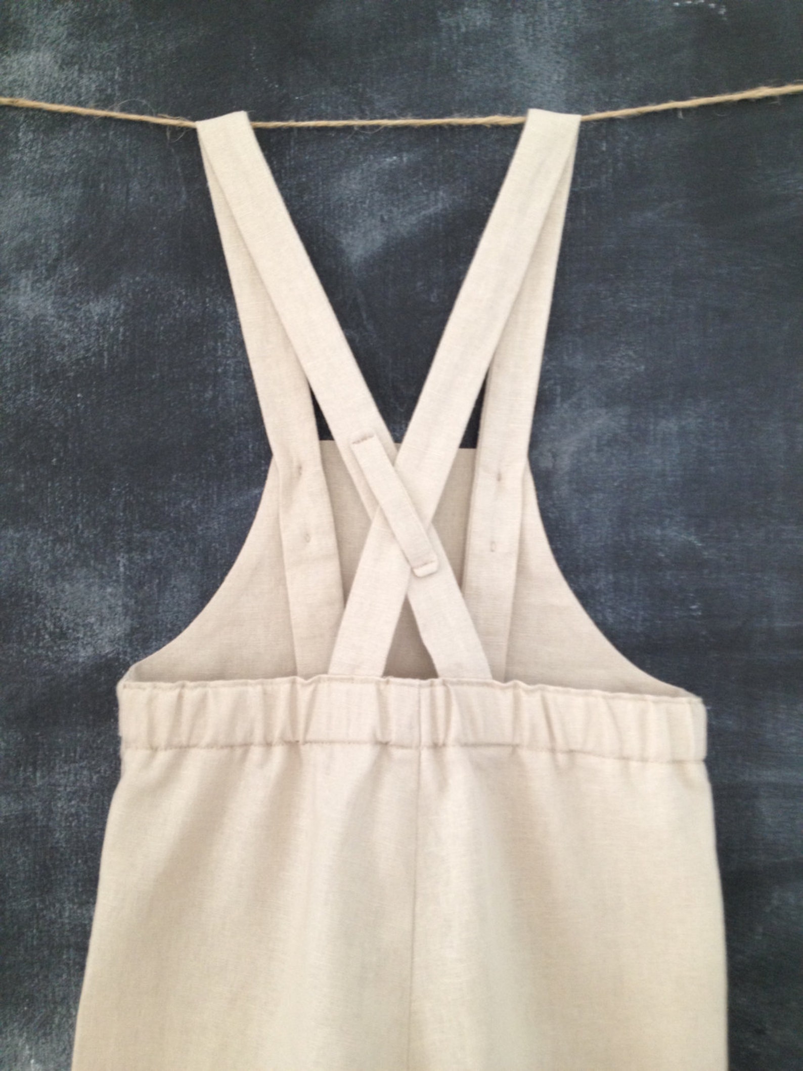 Linen Mid-calf Overall Pants Blessing Day/baptism/wedding - Etsy