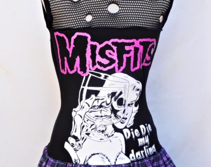 Misfits Punk Clothing Band Merch Band Clothing Rock Dress - Etsy