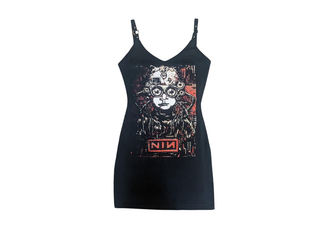 NIN Dress, Nine Inch Nails, Metal Dress, Metal Merch, Band Shirt, Band ...