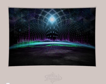 Psychedelic tapestry | Etsy