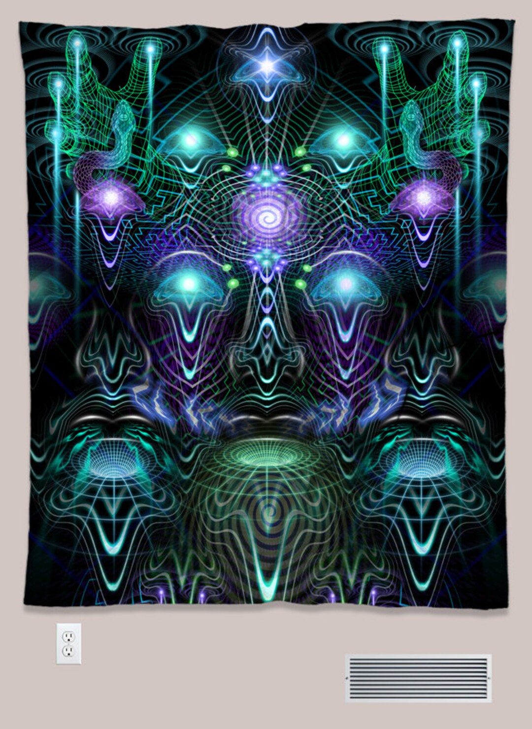Cernunnos ALT // Pagan Tapestry 4 Options - Etsy