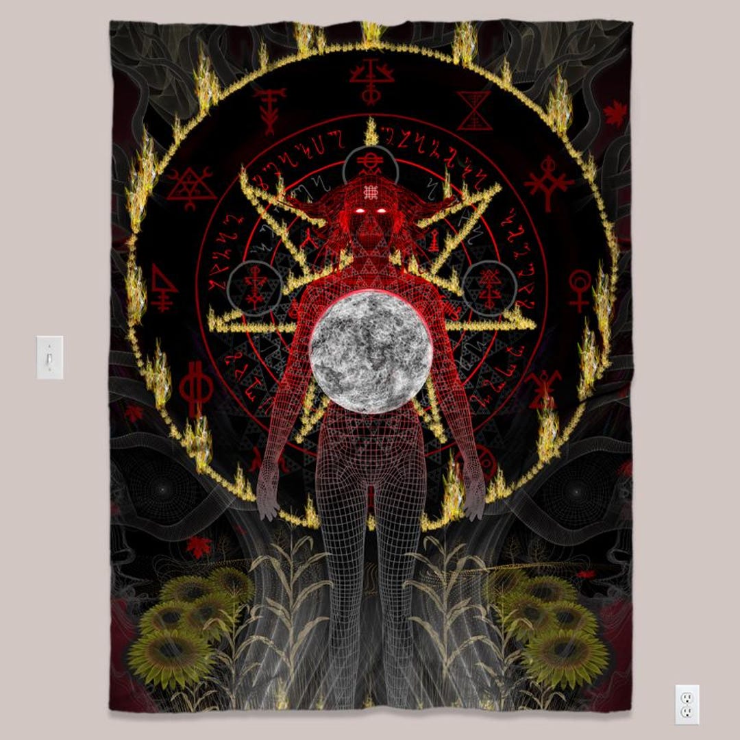 Samhain ALT Tapestry uv/blacklight Psychedelic Fashion & Visionary Art ...
