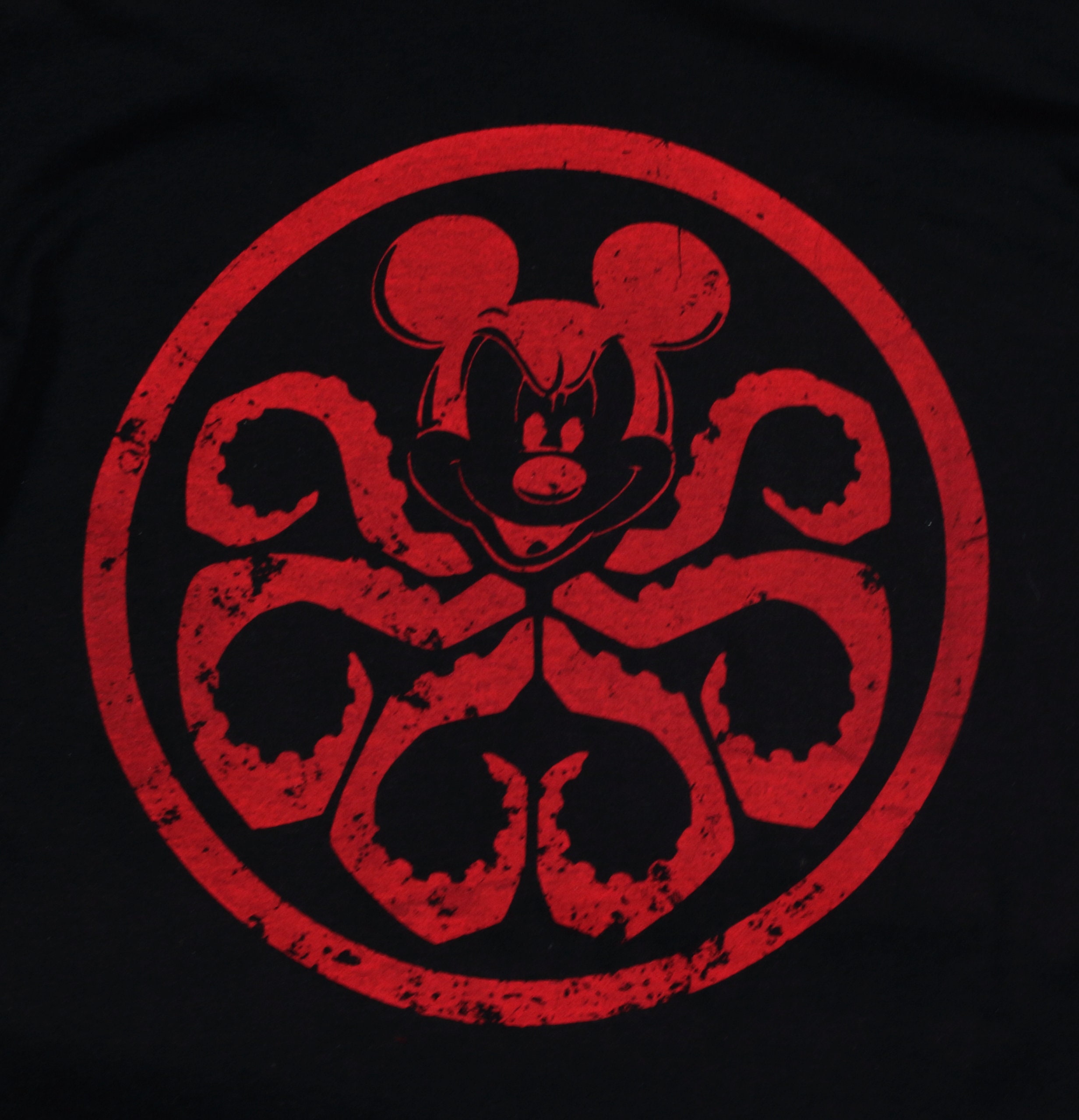 Black Unisex Mickey Tee Shirt X Hydra Octopus Mickey Mouse - Etsy