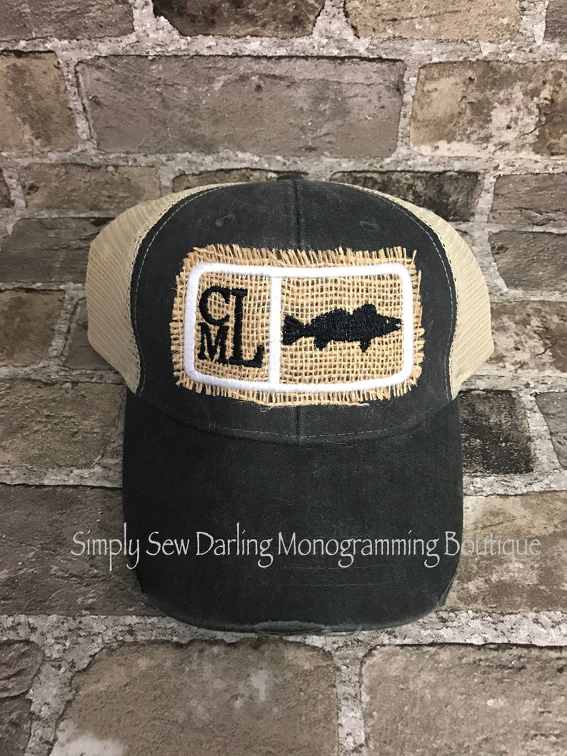 Embroidered Personalized Monogrammed Burlap Patch Distressed - Etsy
