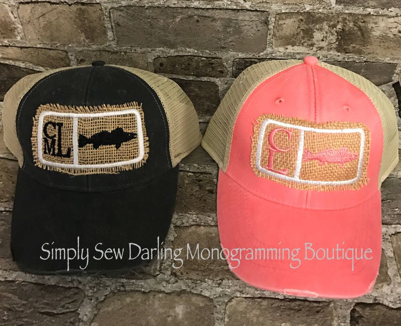 Embroidered Personalized Monogrammed Burlap Patch Distressed - Etsy