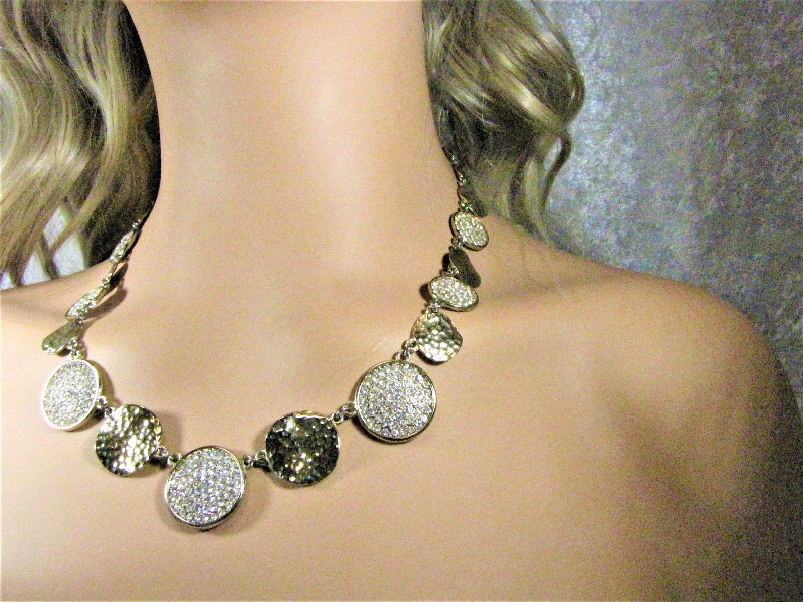 Statement Circle Coin Disk Necklace Gold Geometric Necklace - Etsy