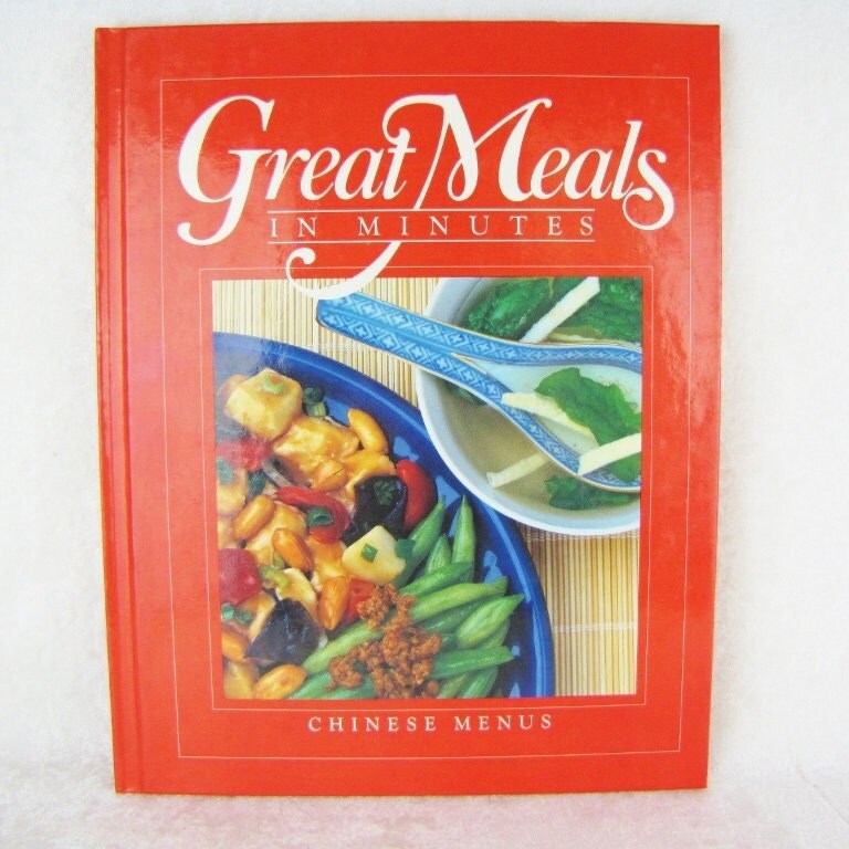 Chinese Menu Recipe Cookbook, Vintage, Illustrated, Gourmet to Everyday ...