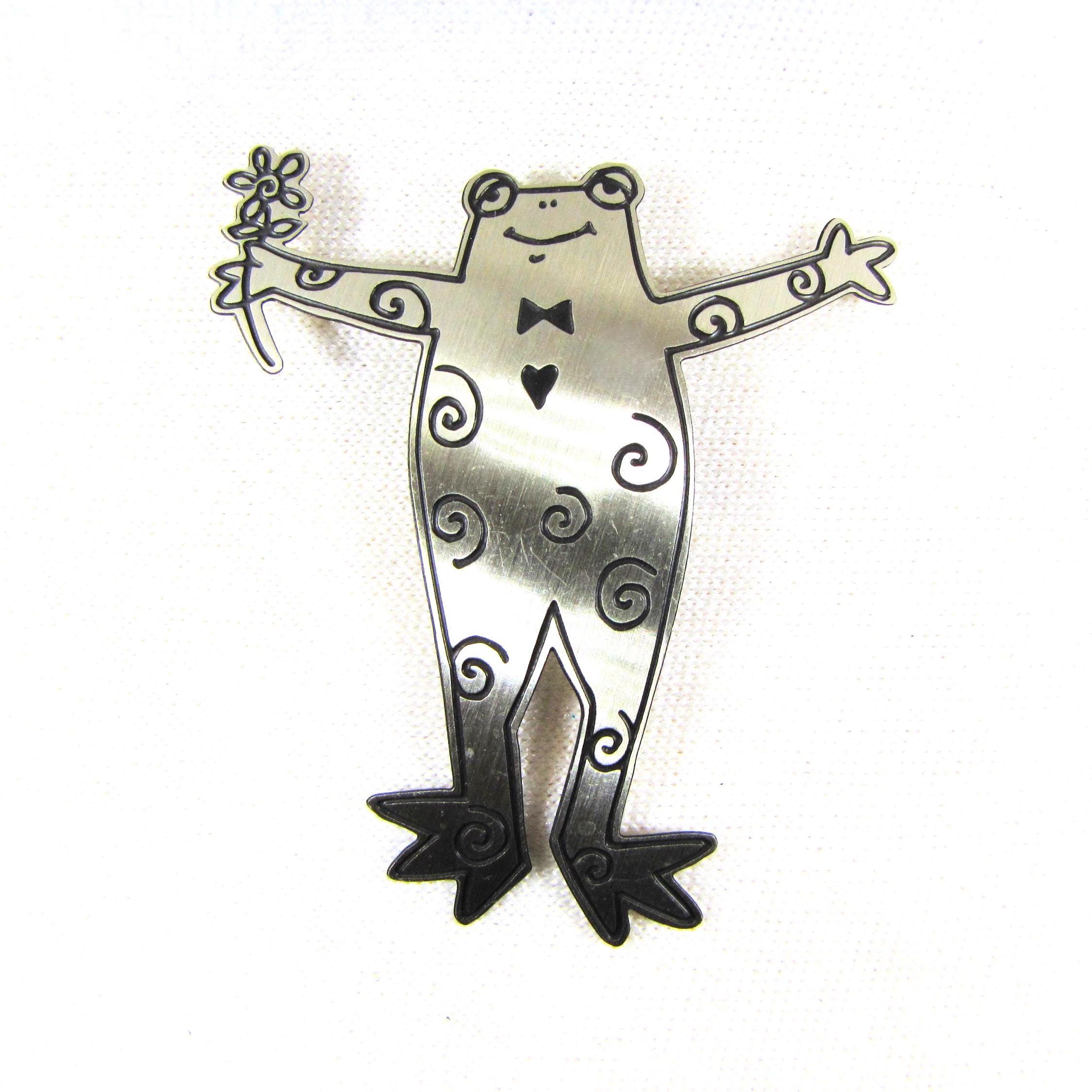 Cute and Funny Frog Brooch Pin, Costume Jewelry Animal Lover Gift ...