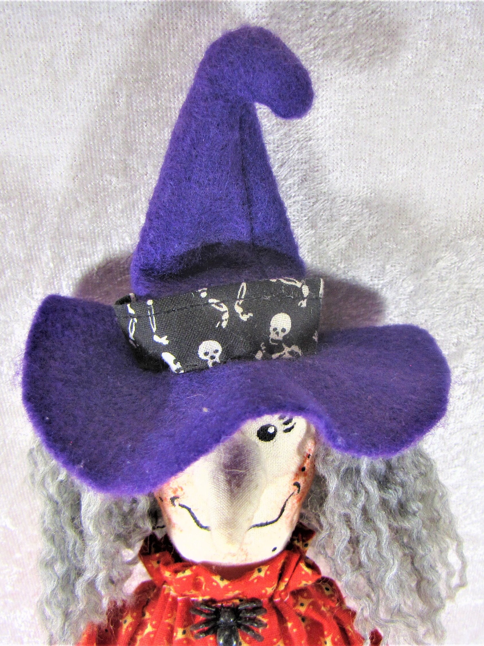 Bewitching Rag Doll, Primitive Display Softie Witch, Collectible Handmade Country Folk Art, 18 ...