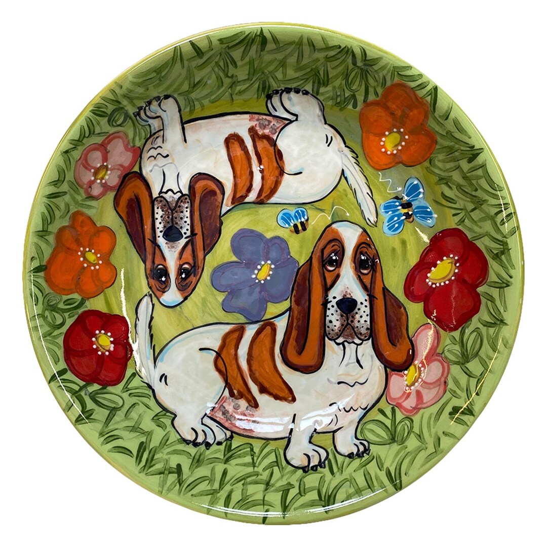 Basset Hound Fruit Bowl / Salad Bowl / Pasta Bowl / Basset Hound ...