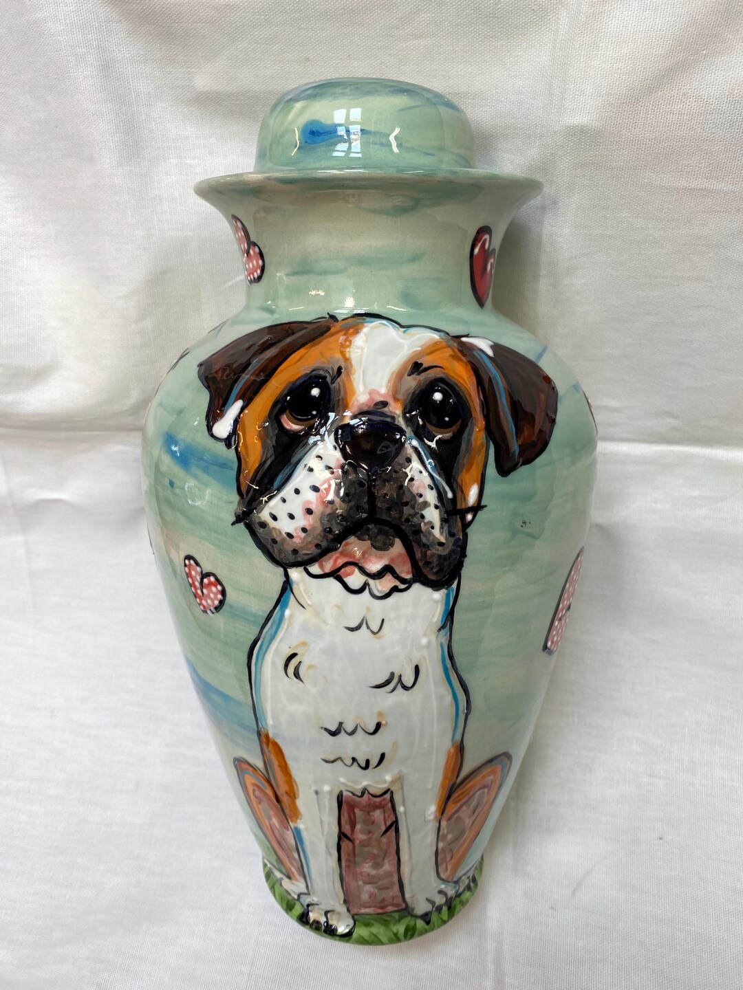 Custom Pet Memorial Urn/ Personalized/ Made to Order/ Large Pet Urn ...