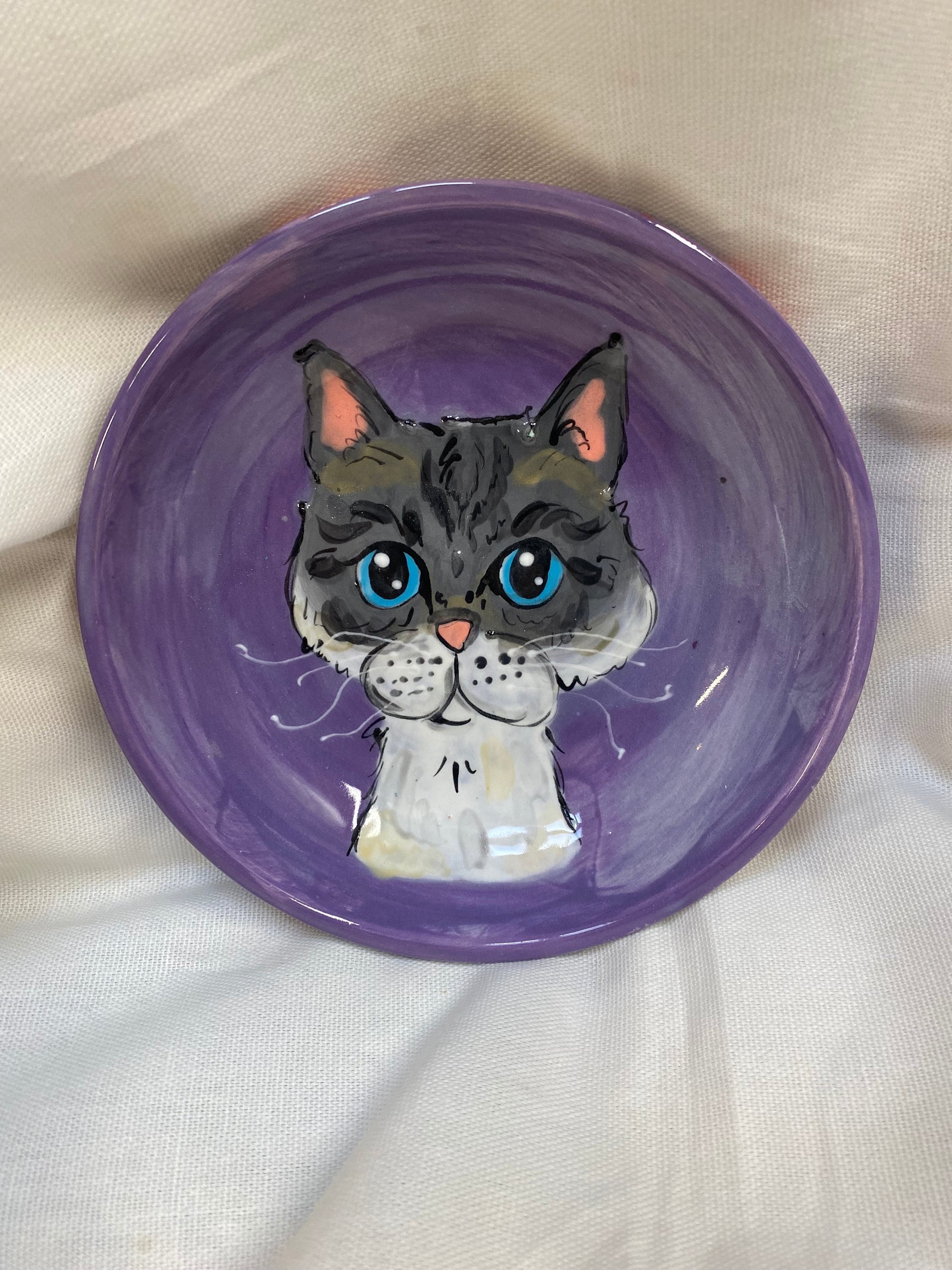 Cat Bowl / Custom Cat Food Bowl / Cat Dish / Kitty Dish/ Pet Food Bowl ...