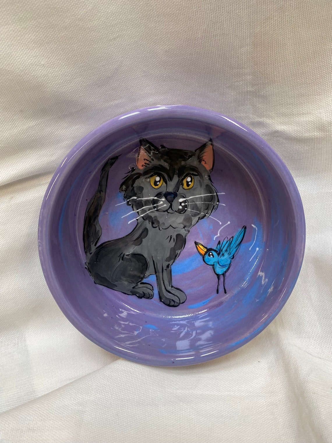 Cat Bowl / Custom Cat Food Bowl / Cat Dish / Kitty Dish/ Pet Food Bowl ...