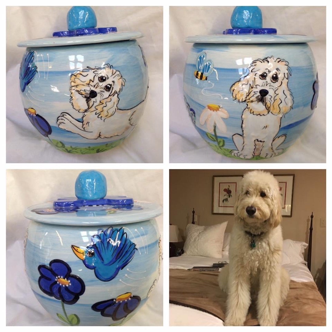 Labradoodle Cookie Jar / Treat Jars / Trophy Art / Custom Pet Ceramics ...