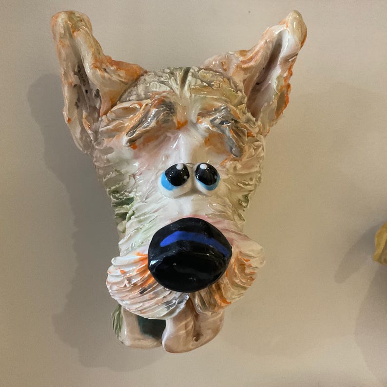 Dog Sculpted Faces/hand Sculpted by Fauxpaw Production - Etsy