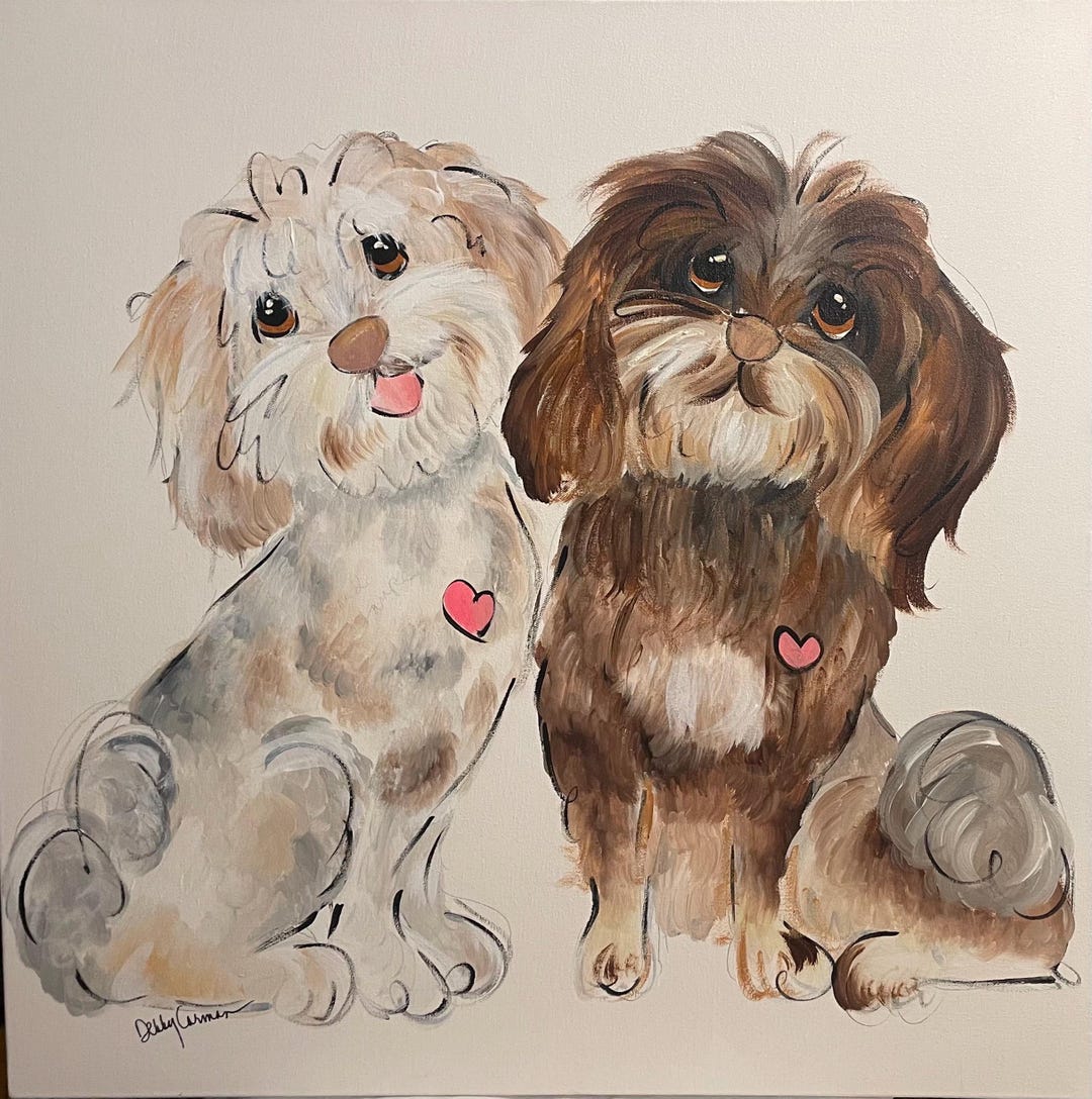 Havanese/havapoo Original 30x30 Painting by Faux Paw Productions ...