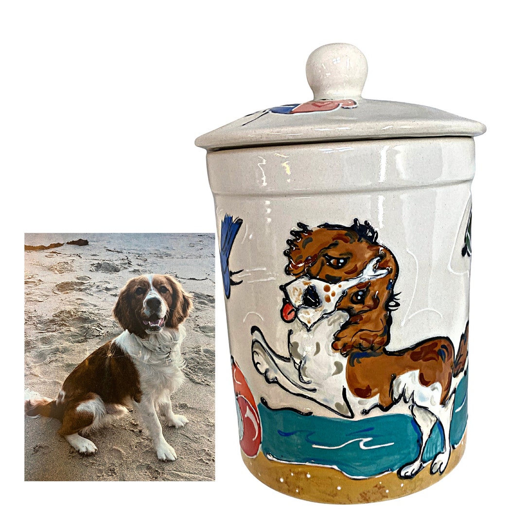 Cookie Jar / Snack and Treat Container /personalized Ceramic Cookie Jar ...