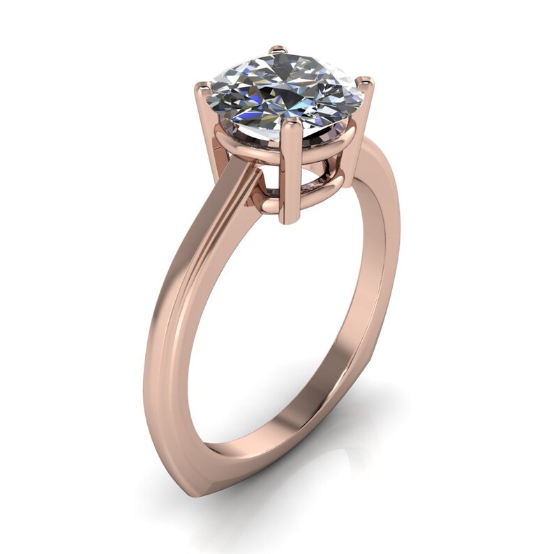 Juliette Forever One Moissanite 4 Prong Classic Gallery Euro - Etsy