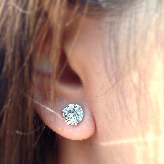 9mm diamond stud earrings store