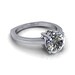 Juliette Forever One Moissanite 4 Prong Classic Gallery Euro - Etsy