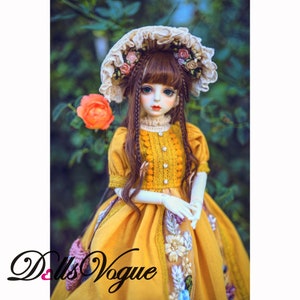 BJD Dress Outfit Vintage Handmade 1/4 MSD 1/3 BJD Doll England - Etsy
