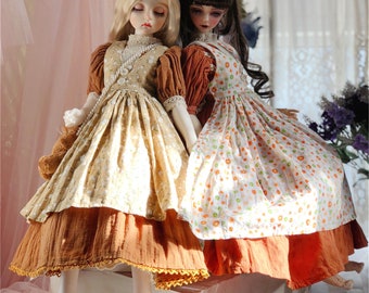 BJD Dress Outfit Vintage Handmade 1/4 MSD 1/3 BJD Doll England - Etsy