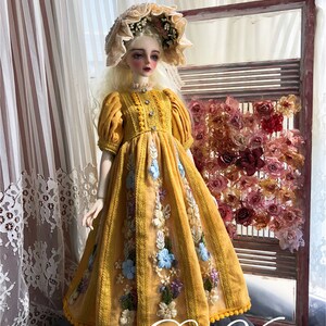 BJD Dress Outfit Vintage Handmade 1/4 MSD 1/3 BJD Doll England - Etsy