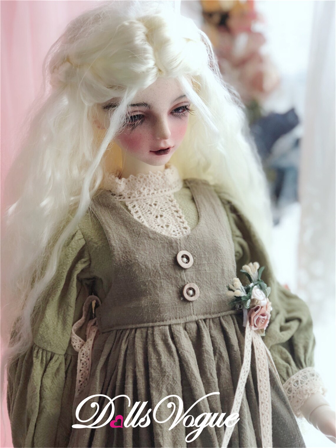 BJD Dress Outfit Vintage Handmade 1/4 MSD 1/3 BJD Doll England - Etsy