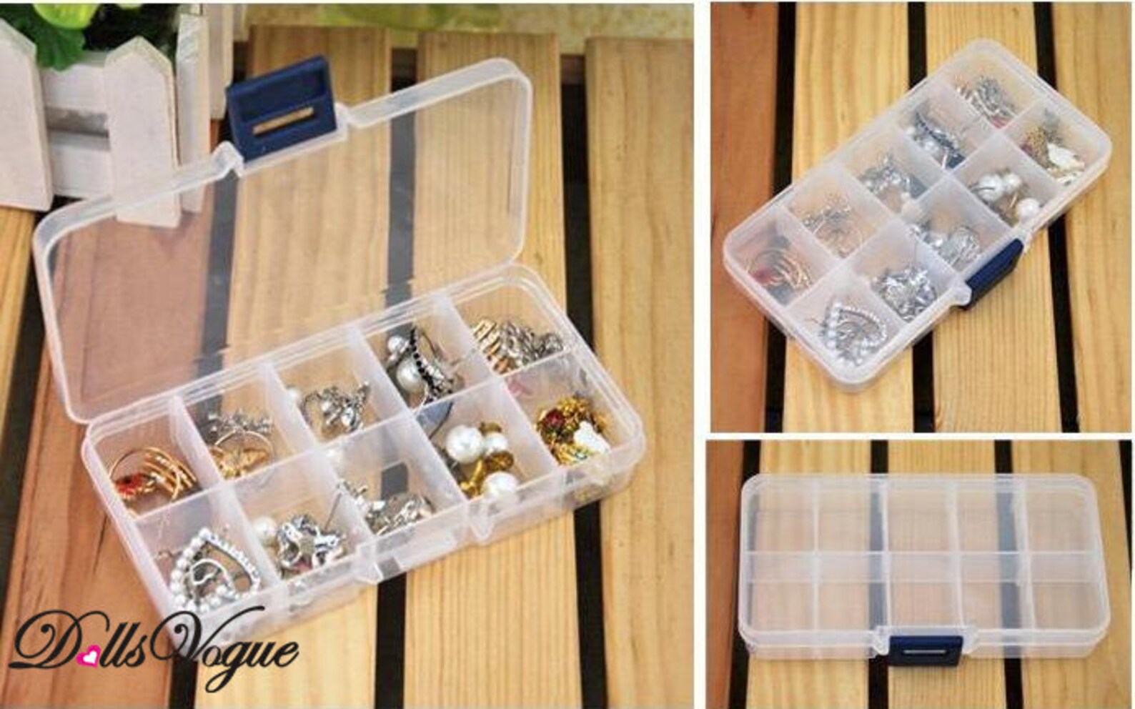 10 compartment Plastic small parts storage box with movable | Etsy