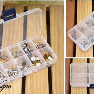 10 Compartment Plastic Small Parts Storage Box With Movable - Etsy