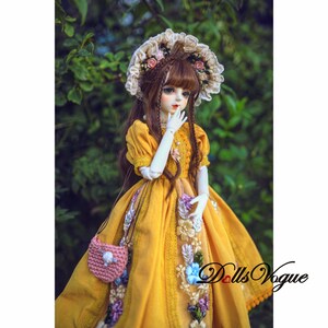 BJD Dress Outfit Vintage Handmade 1/4 MSD 1/3 BJD Doll England - Etsy