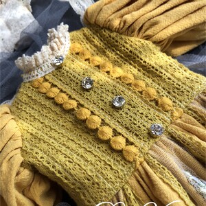 BJD Dress Outfit Vintage Handmade 1/4 MSD 1/3 BJD Doll England - Etsy