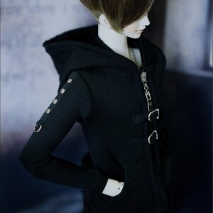 1/4 MSD 1/3 SD Bjd Doll Hoodie Dark Gray Punk Bjd Doll Clothes - Etsy