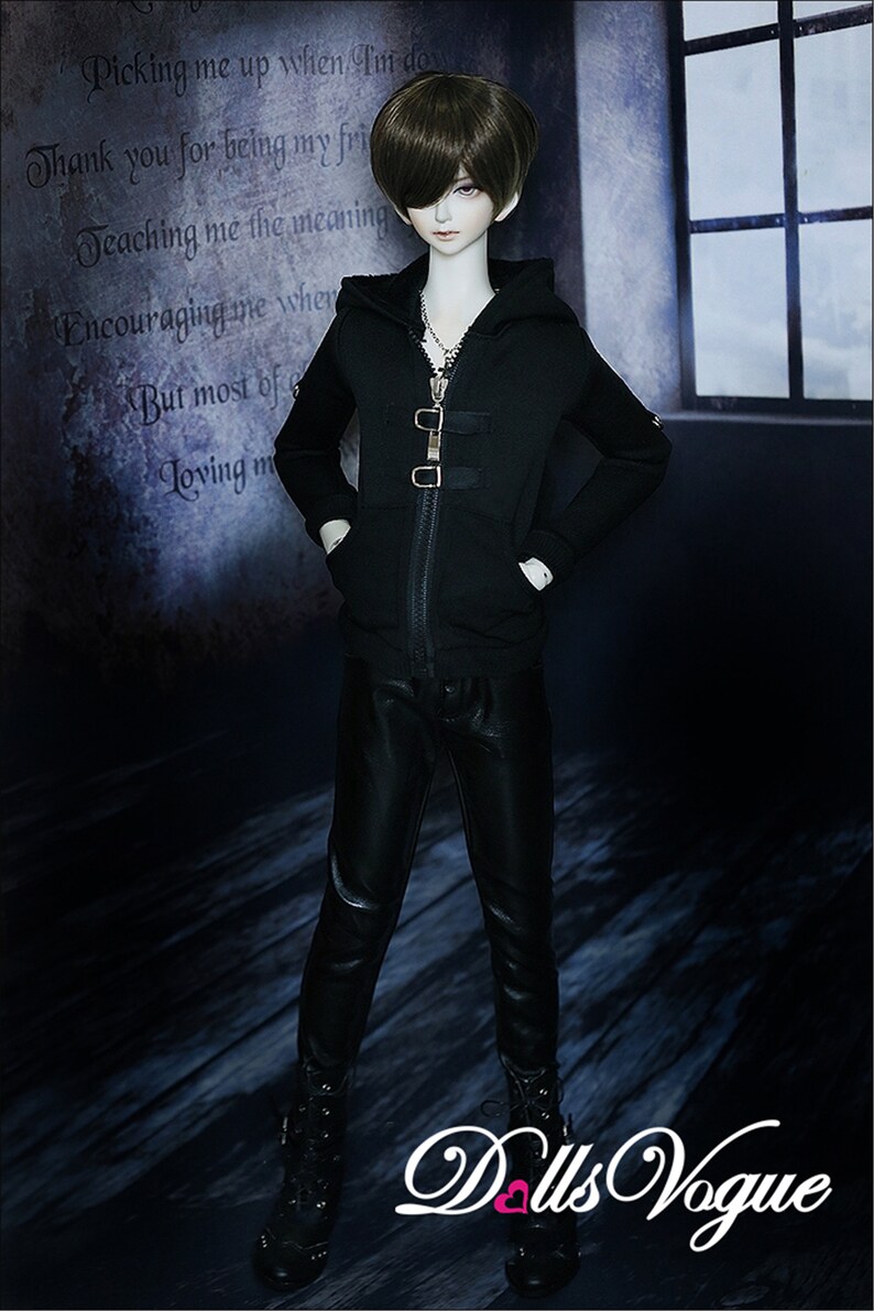 1/4 MSD 1/3 SD Bjd Doll Hoodie Dark Gray Punk Bjd Doll Clothes - Etsy