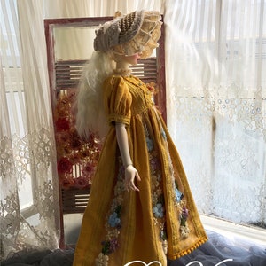BJD Dress Outfit Vintage Handmade 1/4 MSD 1/3 BJD Doll England - Etsy