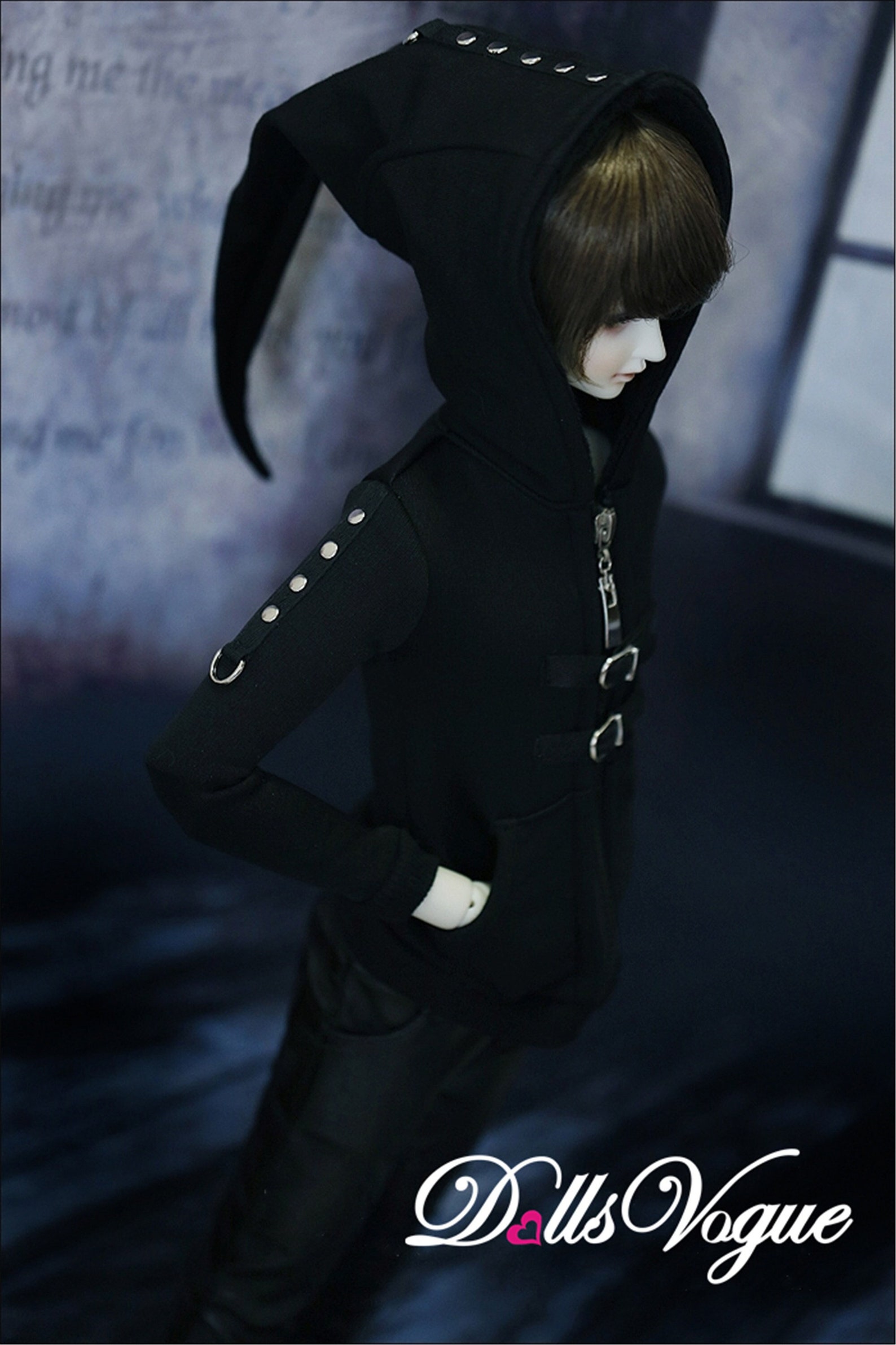 1/4 MSD 1/3 SD Bjd Doll Hoodie Dark Gray Punk Bjd Doll Clothes - Etsy