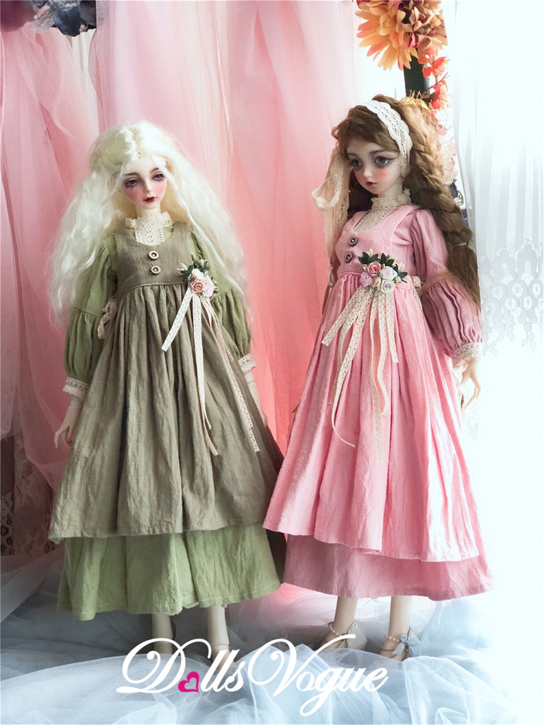 BJD Dress Outfit Vintage Handmade 1/4 MSD 1/3 BJD Doll England - Etsy
